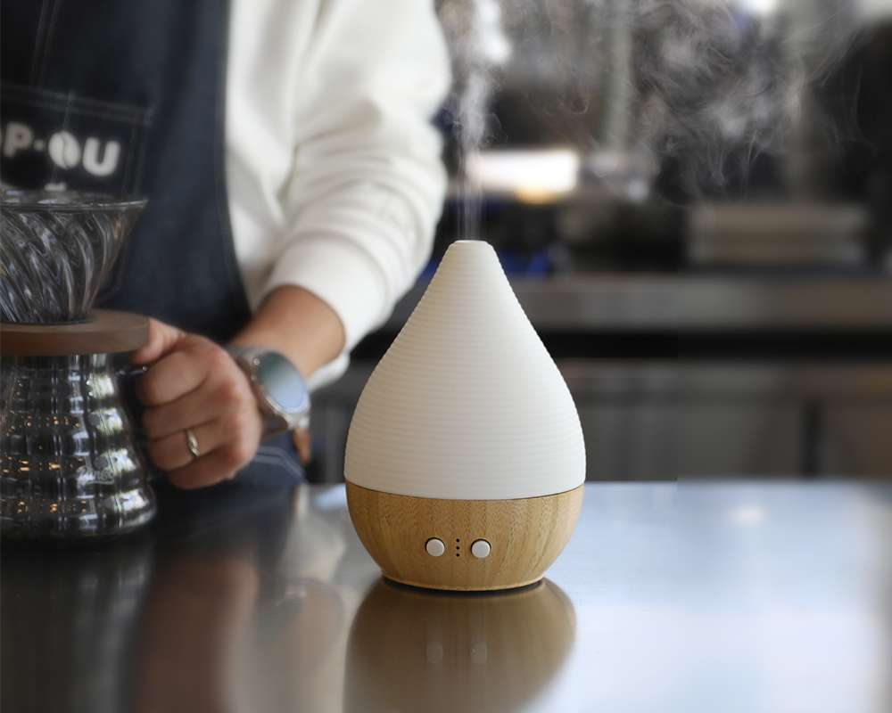 Mila-Wooden Base Portable Electric Ultrasonic Art Diffuser | MOZZIN ...